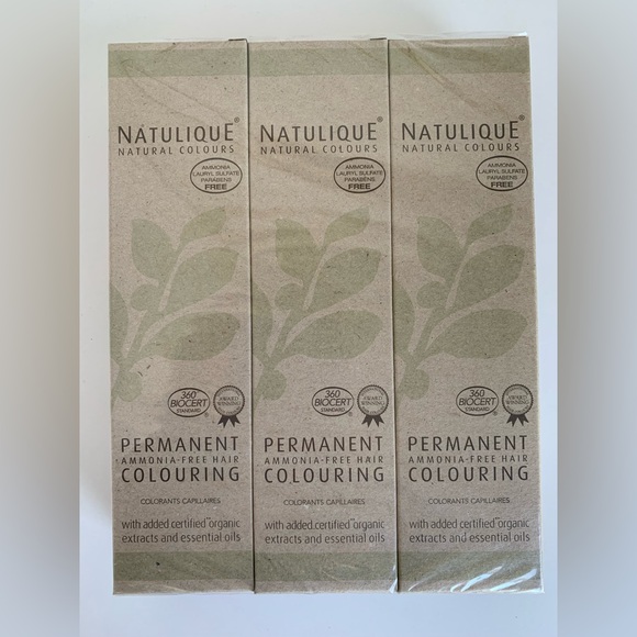 Hair | Natulique Ammonia Free Permanent Hair Color Lot Of 3 Golden ...